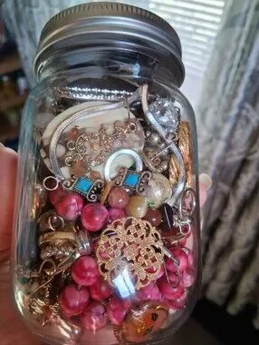 Jewelry Jar | Jewelry | Mystrey Jewelry Jar Bundle For Crafts Diy Tiny ...